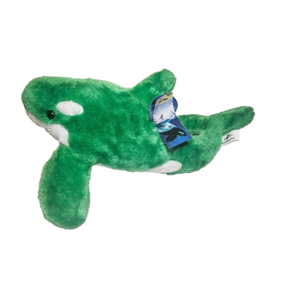 Sea World | Toys | Sea World Green Sahmu Killer Whale Stuffed Plush Toy ...